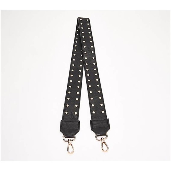 ahdorned | Bags | Ahdorned Faux Leather Studded Crossbody Strap Black ...